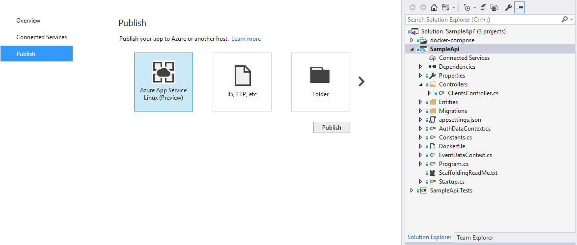 Deploying Asp Core And Ef Core To Docker On Azure Using Visual