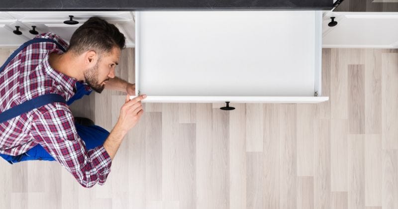 How to Put Kitchen Cabinet Drawer Back on Track: Quick Fixes! | Kitchen ...