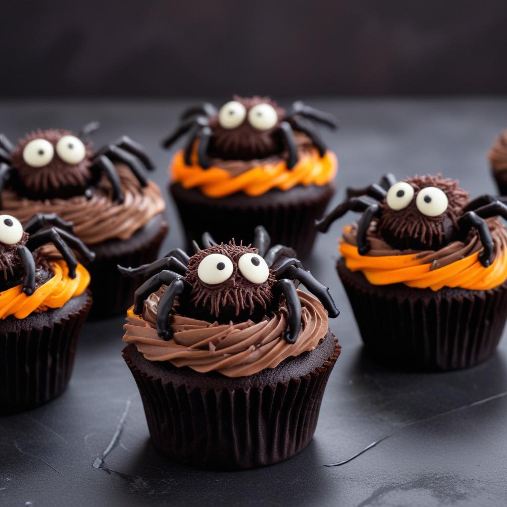 How to make Halloween Spider Cupcakes?