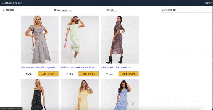 GitHub - kaioosilva/react-shopping-cart: React Redux - Build ECommerce Shopping Cart