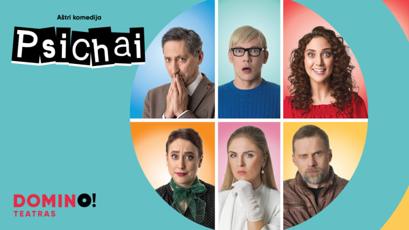DOMINO teatras | komedija PSICHAI | kakava.lt