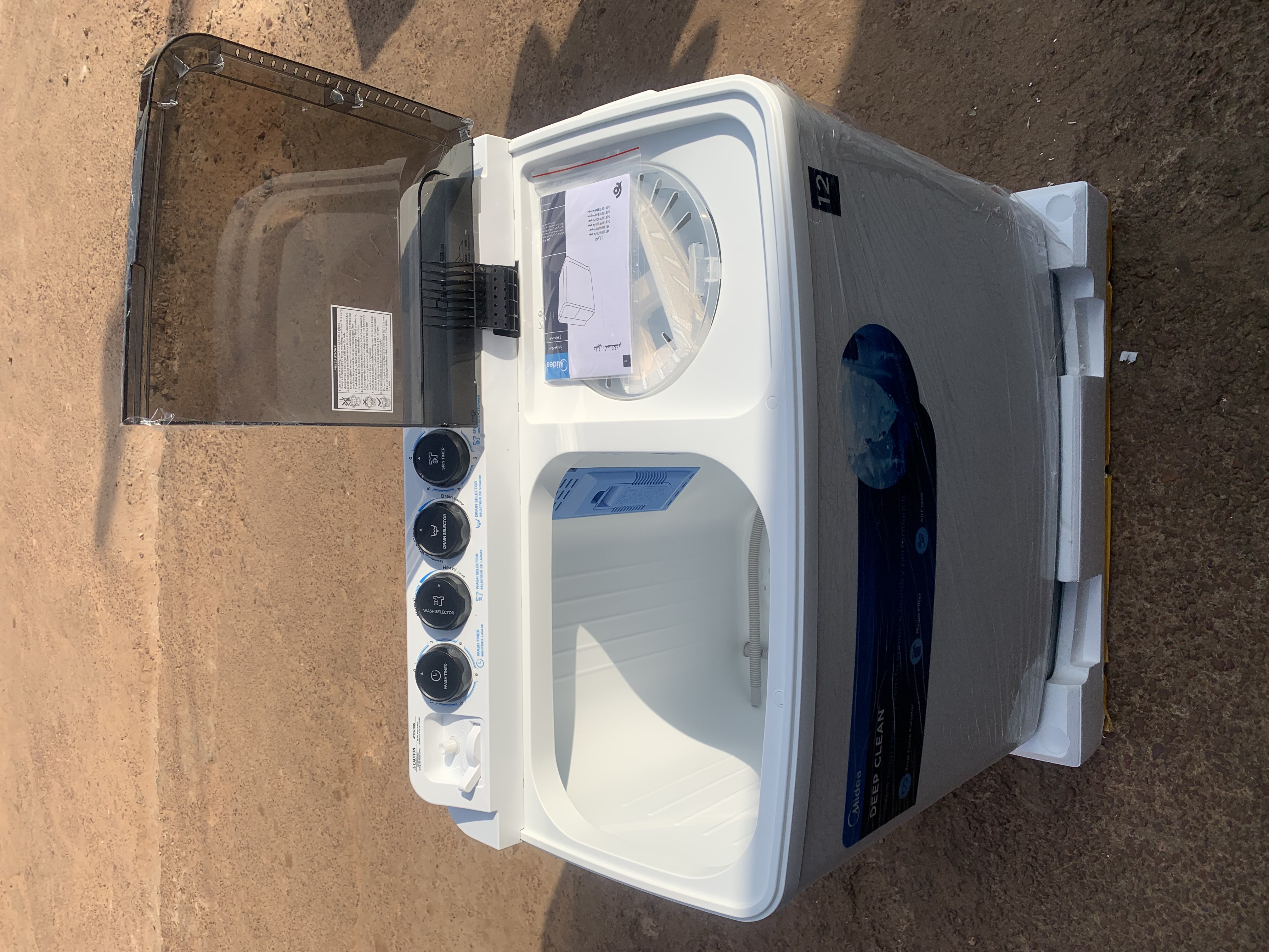 Midea twin tub washing machine MT100WM120 12kg | Agu Brothers Electronics
