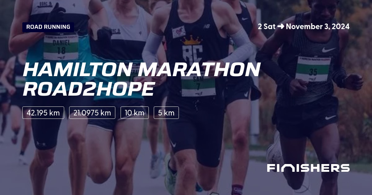 🏃 Hamilton Marathon Road2Hope 2024 - All the information about the race ...