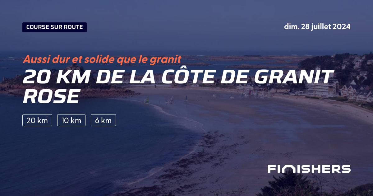🏃 20 km de la Côte de Granit Rose 2024 - Parcours, inscriptions ...