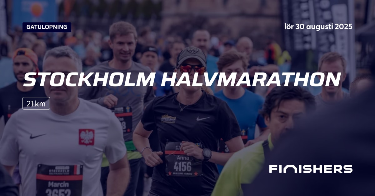 🏃 Stockholm Halvmarathon 2025 - All information om loppet och anmälningsprocessen | Finishers