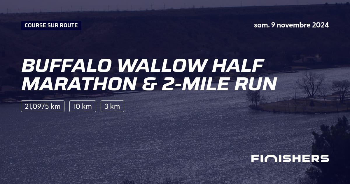 🏃 Buffalo Wallow Half Marathon & 2-Mile Run 2024 - Parcours ...