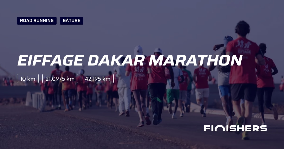 🏃 Eiffage Dakar Marathon 2025 - Rute, tilmelding og resultater | Finishers