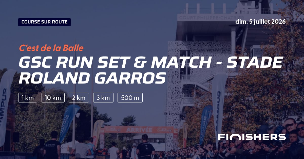 🏃 GSC Run Set & Match - Stade Roland Garros 2026 - Parcours ...