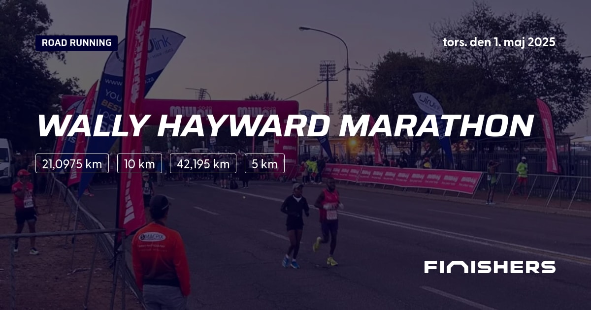 🏃 Wally Hayward Marathon 2025 - Rute, tilmelding og resultater | Finishers