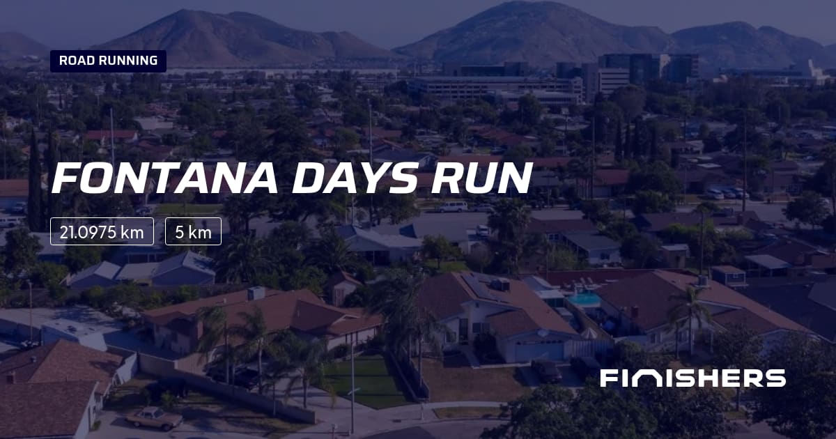 🏃 Fontana Days Run 2026 - All the information about the race and registration process | Finishers