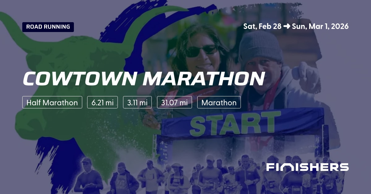 🏃 Cowtown Marathon 2026 - All the information about the race and ...