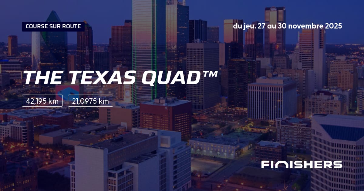 🏃 The Texas Quad™ 2025 - Parcours, inscriptions & résultats | Finishers