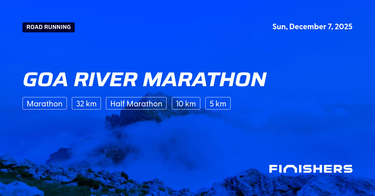 🏃 Goa River Marathon 2025 - All the information about the race and ...