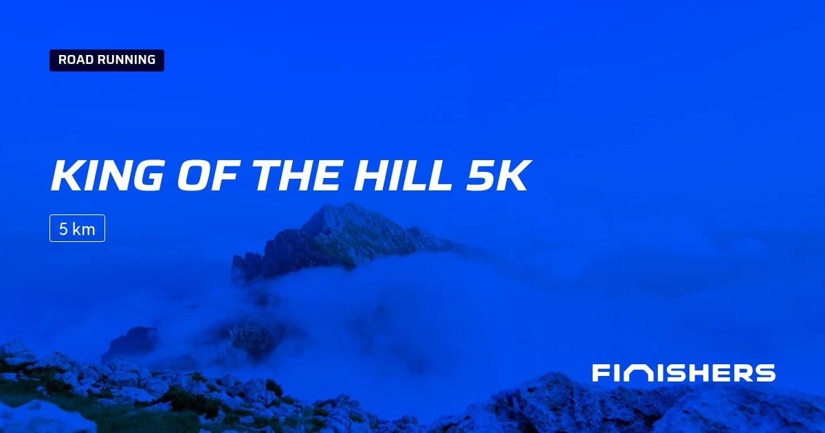 🏃 King of the Hill 5K 2026 - Rute, tilmelding og resultater | Finishers