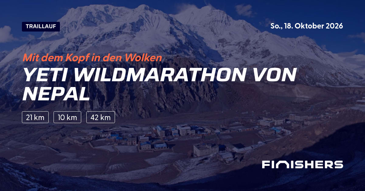 🏃 Yeti Wildmarathon von Nepal 2026 - Alle Strecken-, Ergebnis- und ...