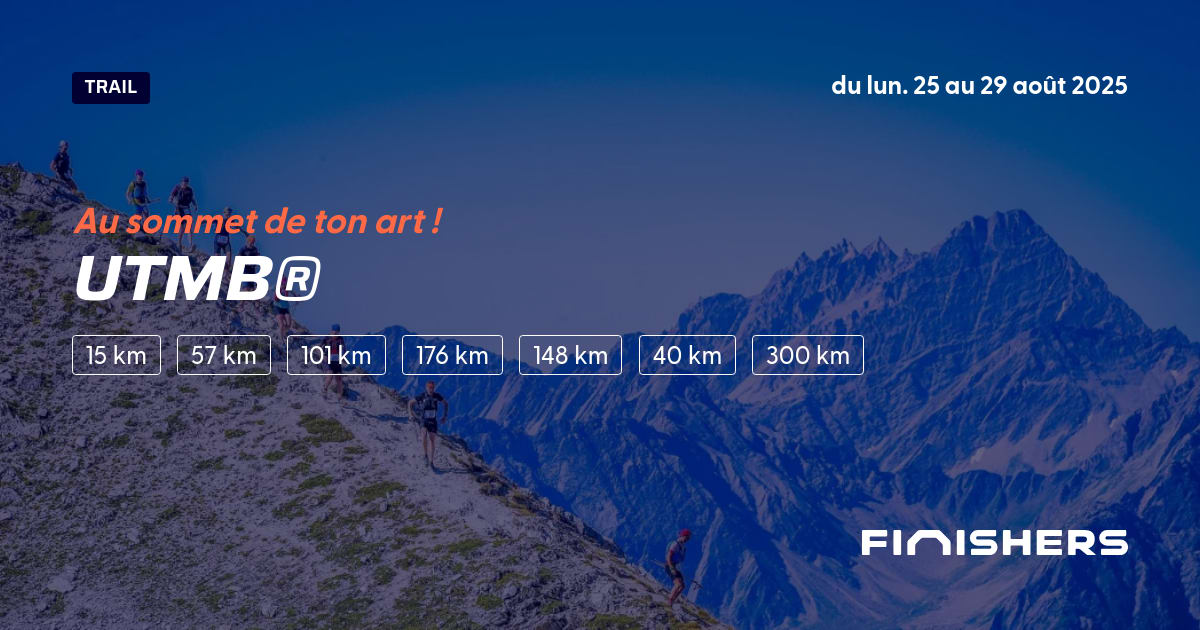 🏃 UTMB® 2025 - Parcours, inscriptions & résultats | Finishers