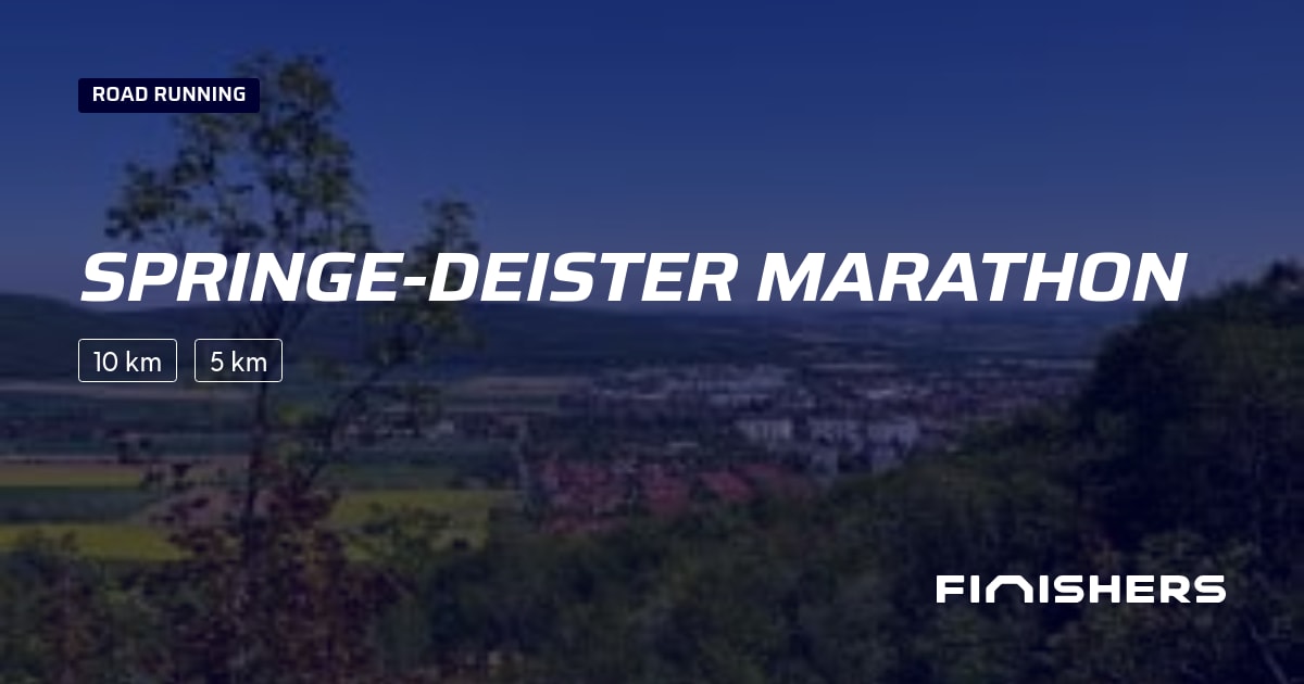 🏃 Springe-Deister Marathon 2026 - All the information about the race ...