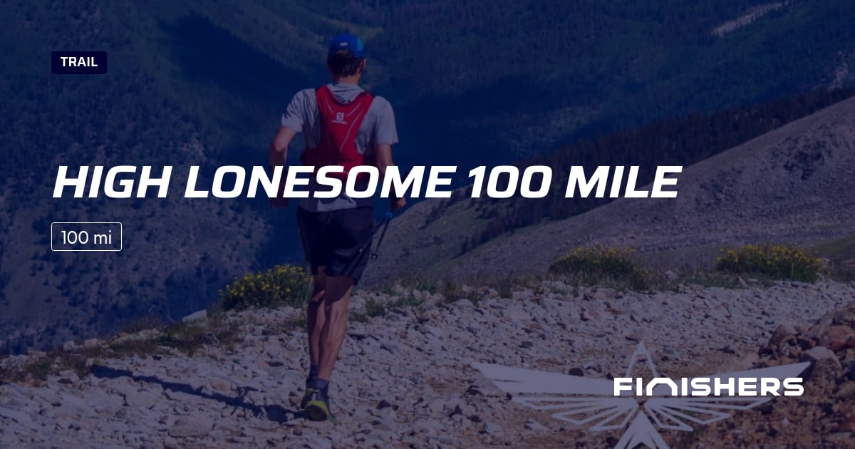 🏃 High Lonesome 100 Mile 2026 - All the information about the race and ...