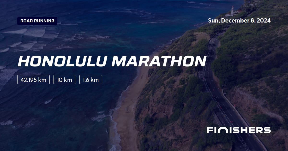 🏃 Honolulu Marathon 2024 - All the information about the race and registration process | Finishers