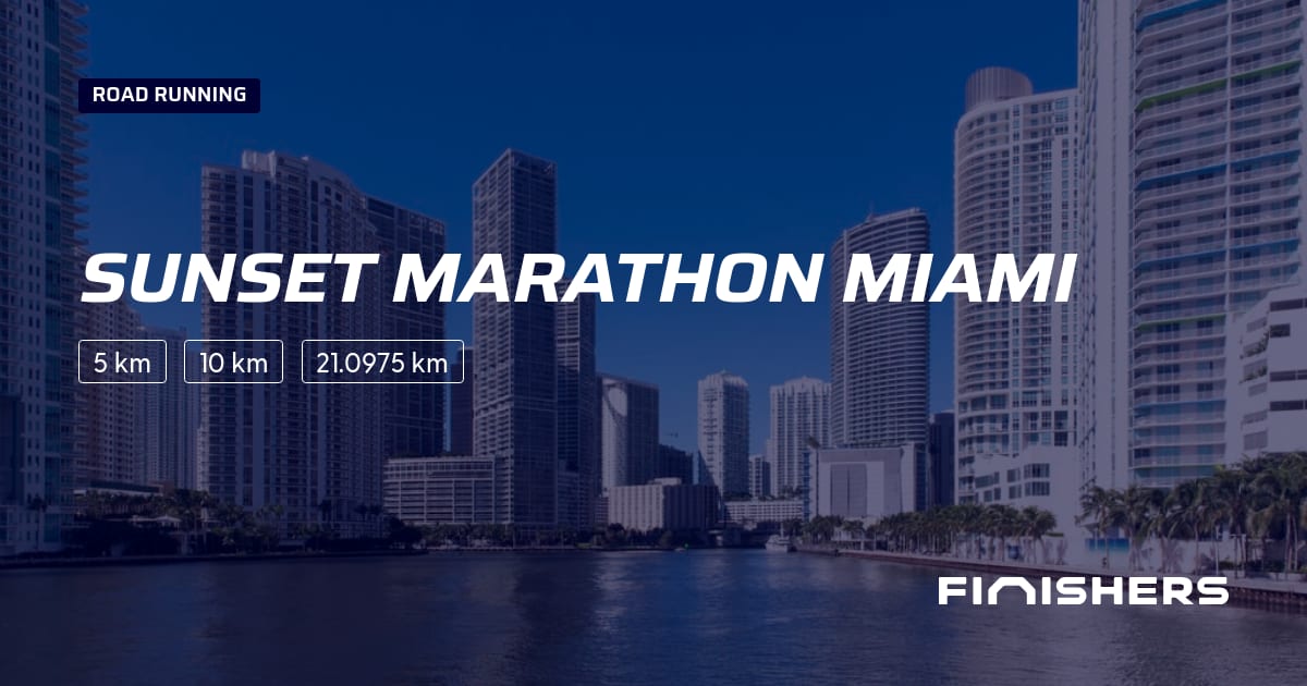 🏃 Sunset Marathon MIAMI 2026 - All the information about the race and registration process ...