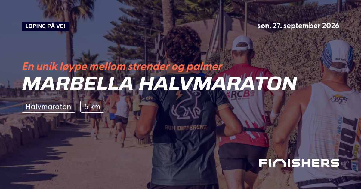 🏃 Marbella Halvmaraton 2026 - All informasjon om løpet og ...