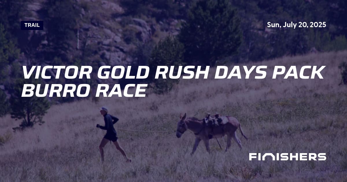 🏃 Victor Gold Rush Days Pack Burro Race 2025 - All the information ...