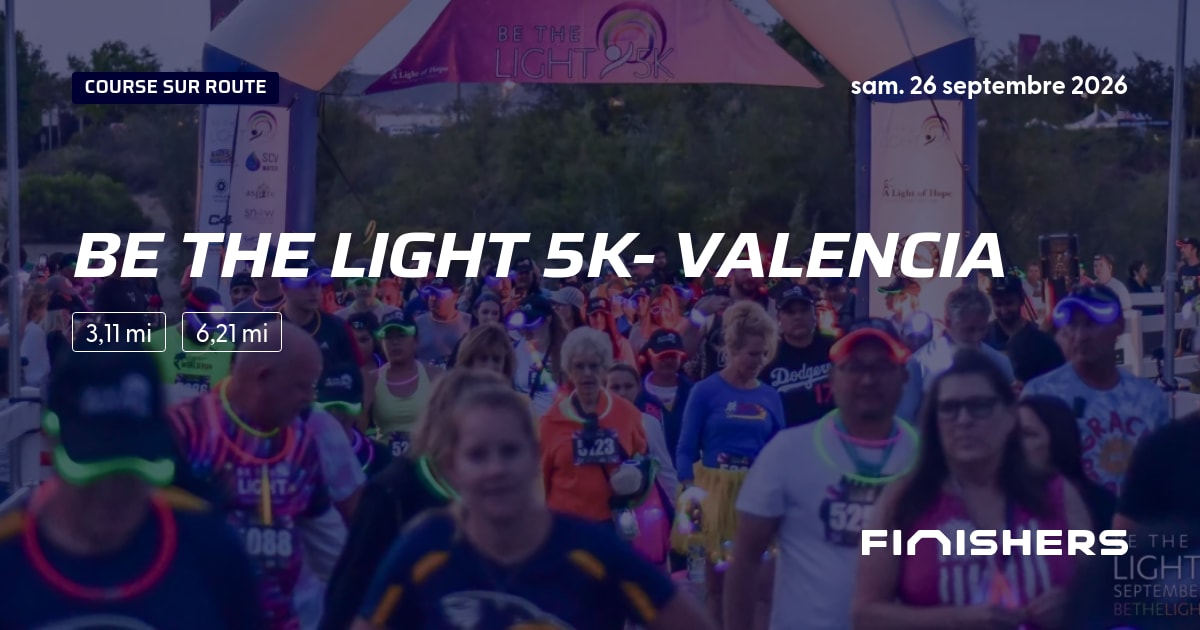 🏃 Be The Light 5K- Valencia 2026 - Parcours, inscriptions & résultats ...