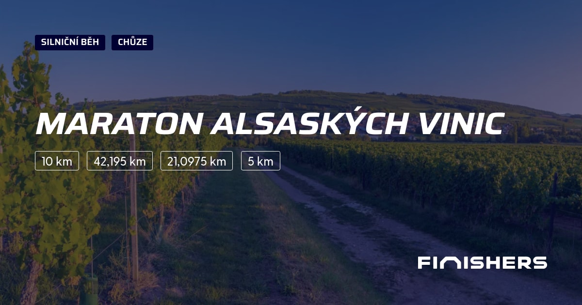 🏃 Maraton Alsaských Vinic 2026 - Informace o závodu a registrační ...