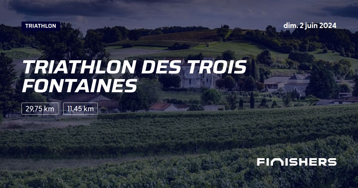 🏃 Triathlon des trois Fontaines 2024 - Parcours, inscriptions ...