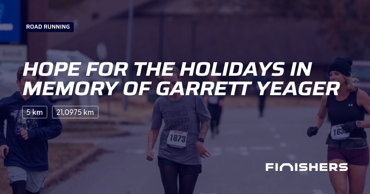 🏃 Hope for the Holidays in Memory of Garrett Yeager 2025 - Rute ...