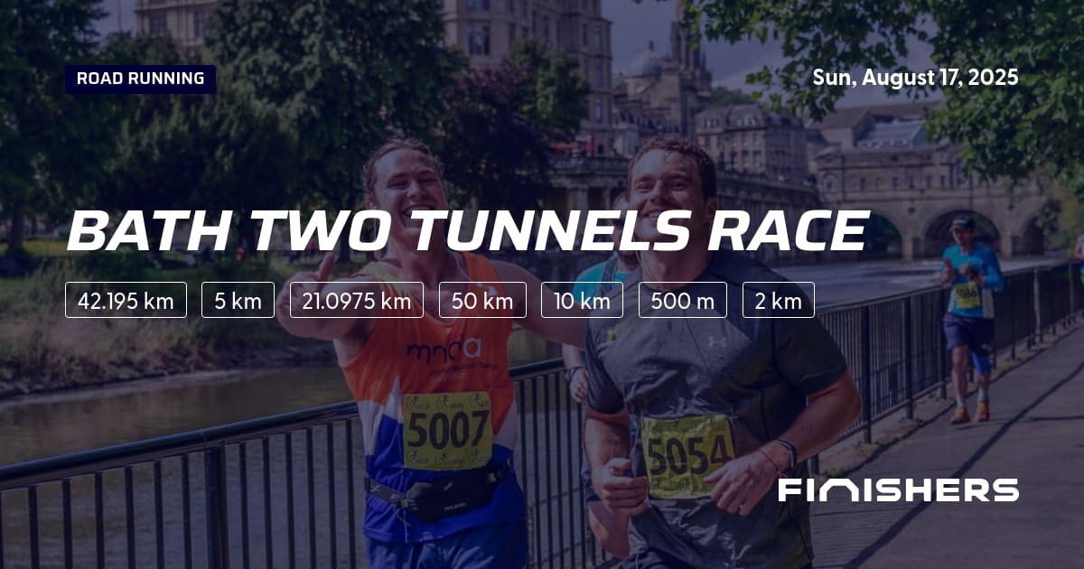 🏃 Bath Two Tunnels Race 2025 - All the information about the race and registration process ...