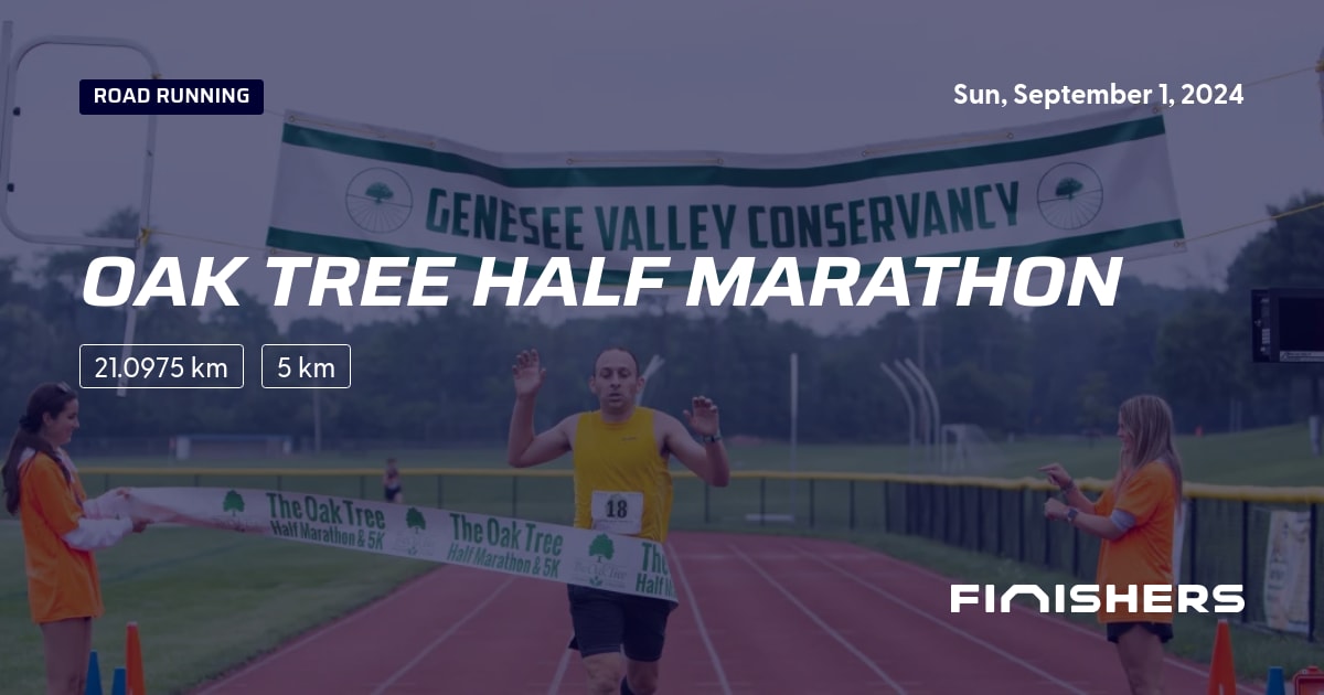 🏃 Oak Tree Half Marathon 2024 - All the information about the race and ...