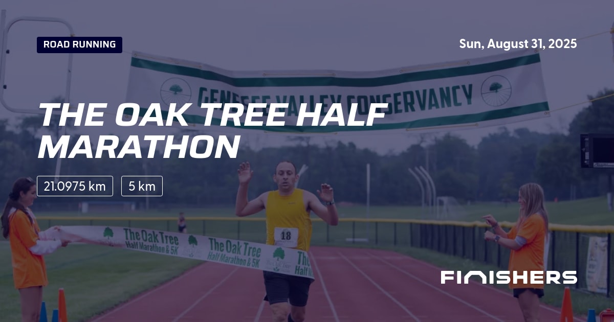 🏃 The Oak Tree Half Marathon 2025 - All the information about the race ...