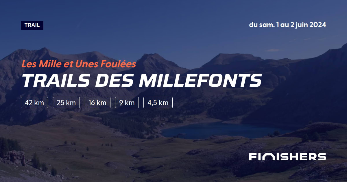 🏃 Trails des Millefonts 2024 - Parcours, inscriptions & résultats ...
