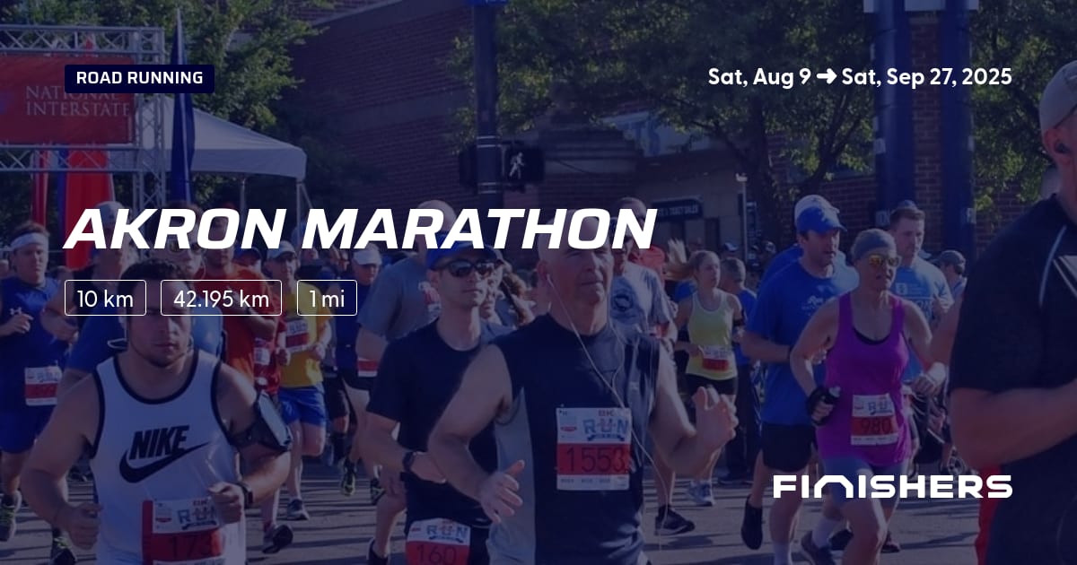 🏃 Akron Marathon 2025 - All the information about the race and ...