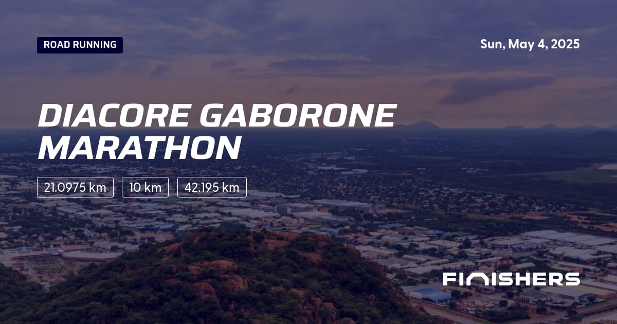 🏃 Diacore Gaborone Marathon 2025 - All the information about the race ...
