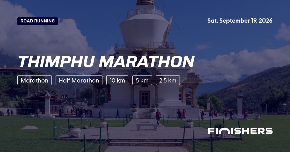 🏃 Thimphu Marathon 2026 - All the information about the race and ...