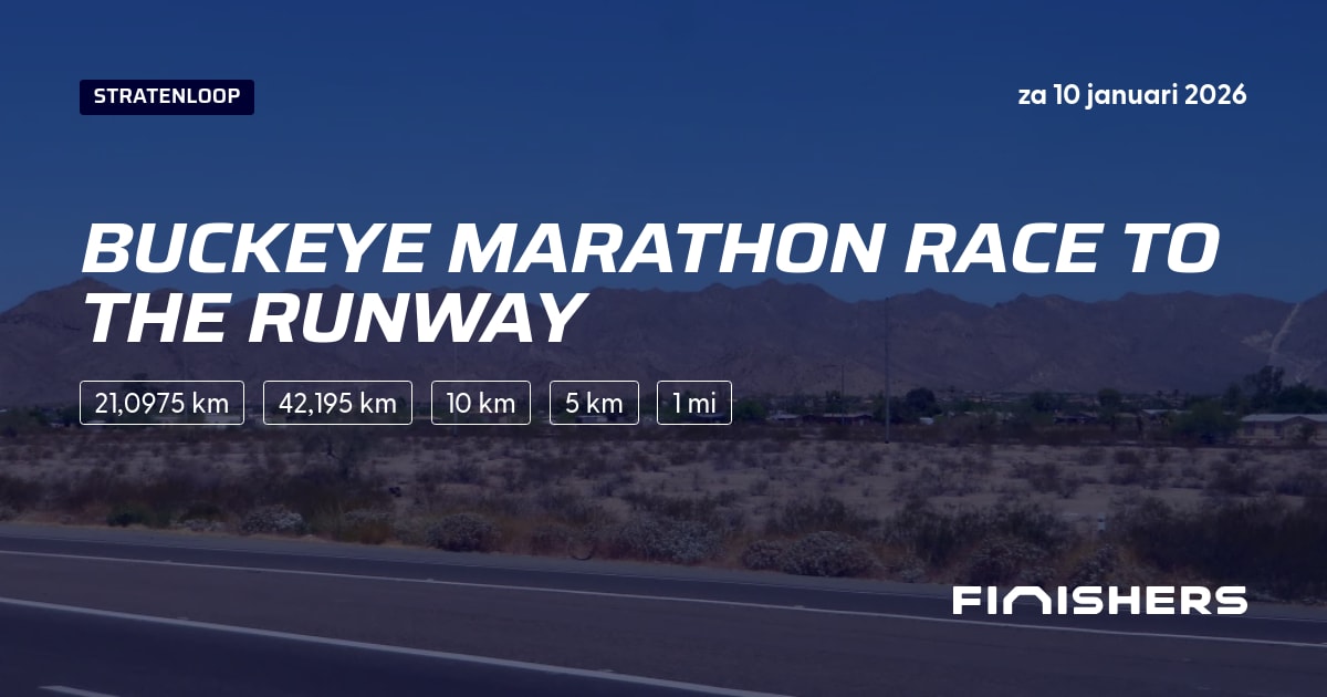 🏃 Buckeye Marathon Race to the Runway 2026 - Alle informatie over de ...