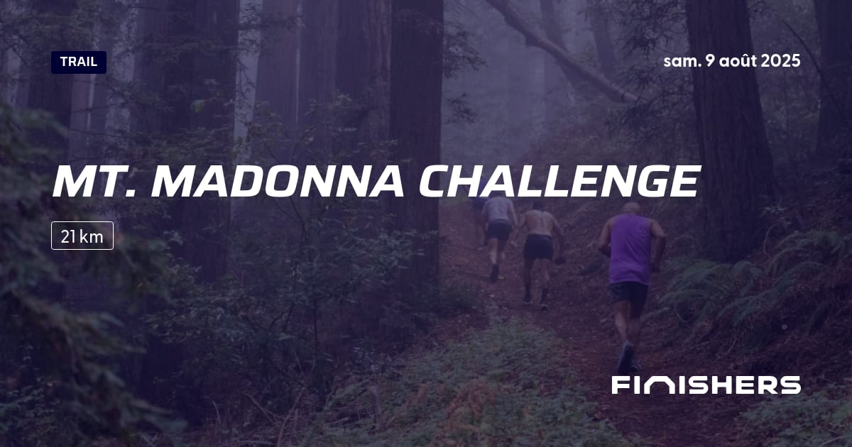 🏃 Mt. Madonna Challenge 2025 - Parcours, inscriptions & résultats | Finishers
