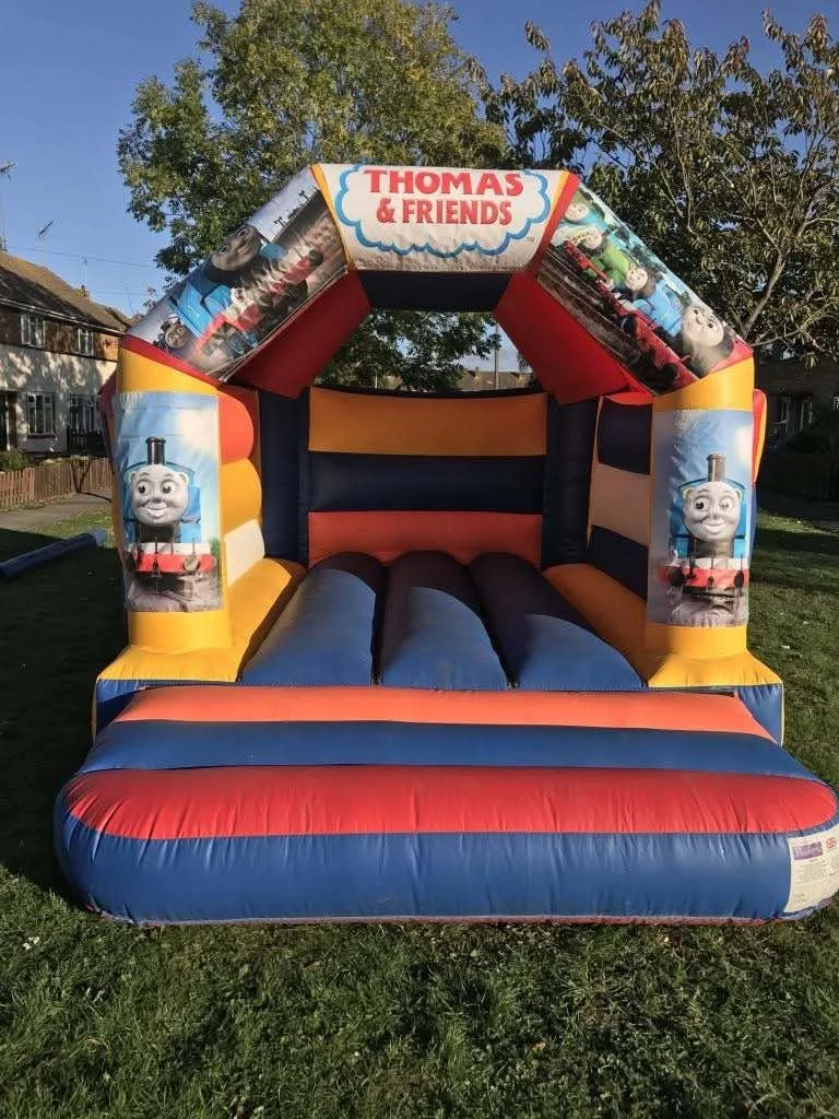 Thomas Themed Muiti Colour Bouncy Castle - Chambers Bouncy Castle Hire
