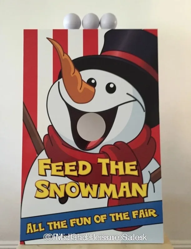 Feed The Snowman | Christmas Theme Side Stall Game Packs | Fete Games ...