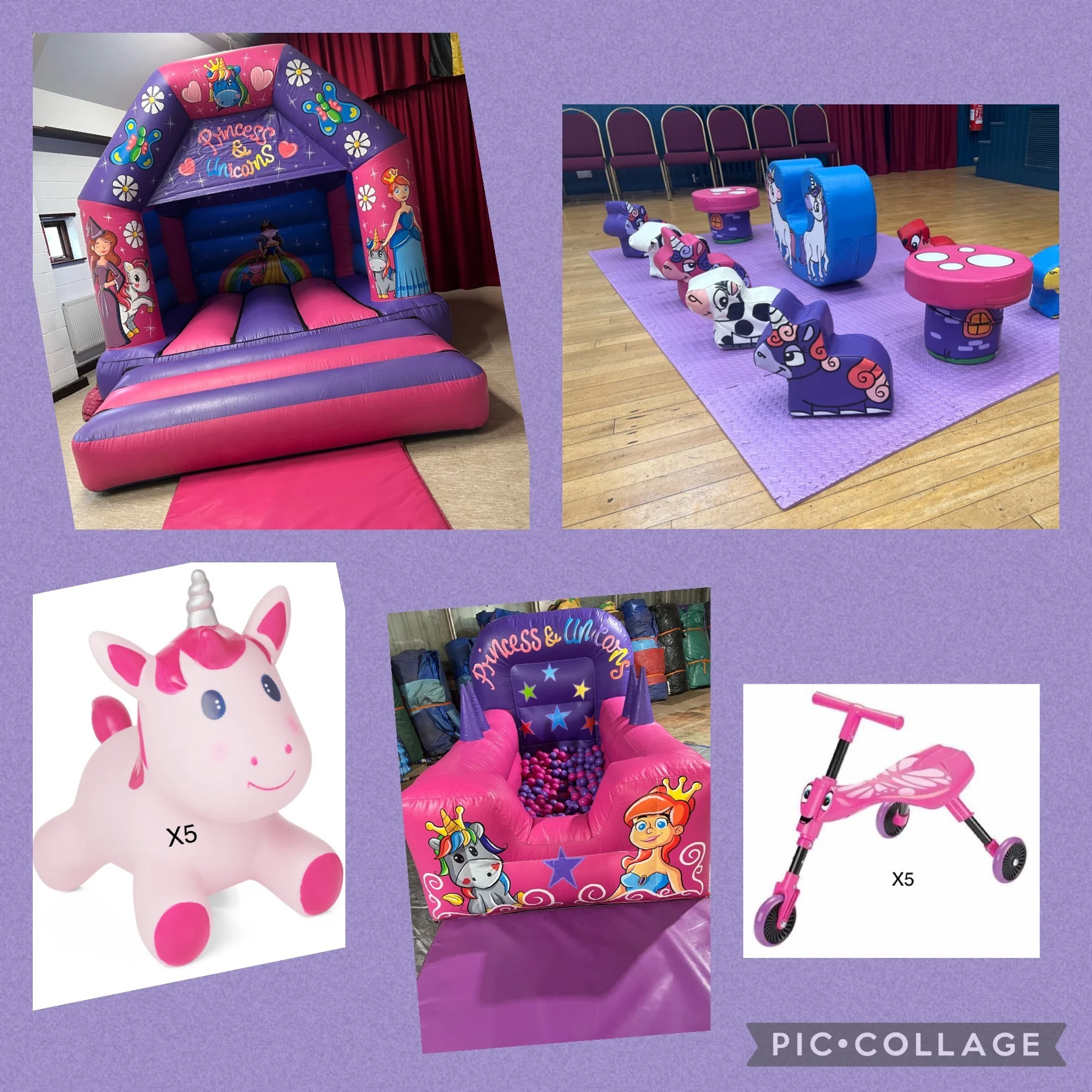 Full Uni-princess Package - Bouncy Castle and hot tub hire, based in ...