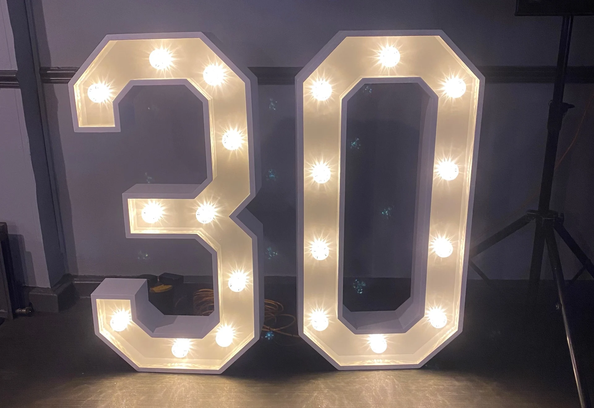 Led Numbers - 30 Abi's Entertainments | Bouncy Castle Hire ...