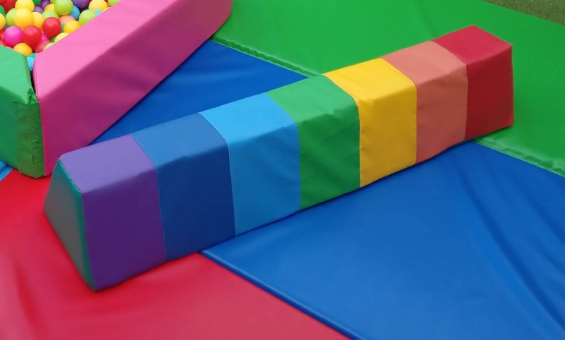 Balance Beam - Dino Tots Bouncy Castle & Soft Play Hire