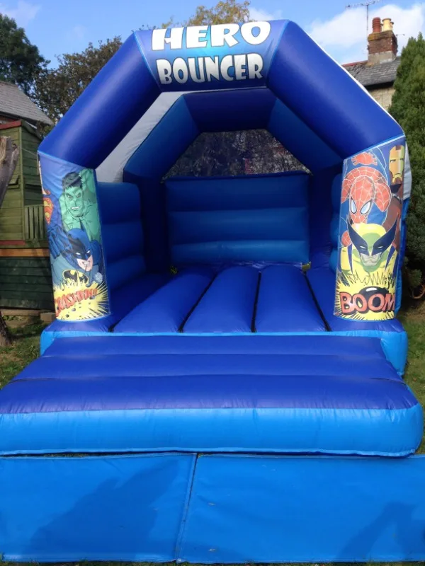 Blue Marvel Castle Inflatable and Soft Play Hire Redcar