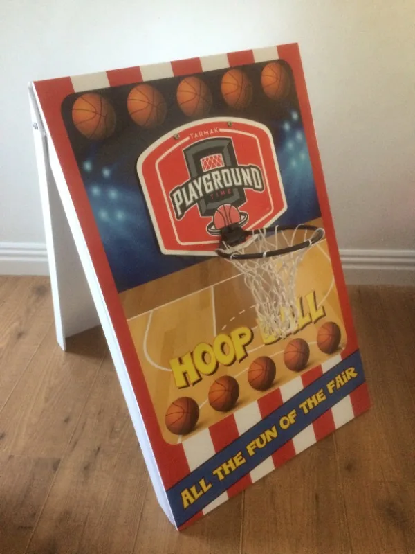 Hoop Ball Basketball Themed Side Stall Games Sales | A Frame Stump-et ...
