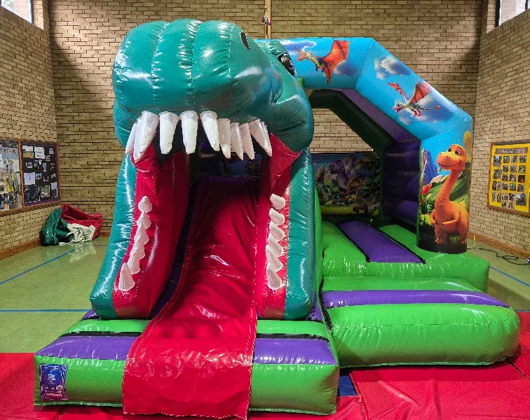 Dino Head Bounce N Slide - Bouncy Castle Hire Poole, Dorset ...