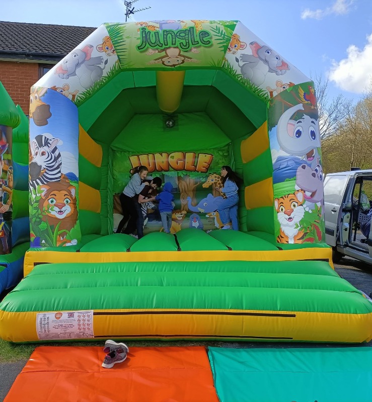 Jungle Theme Bouncy Castle - Sky Hi Bouncy Castles