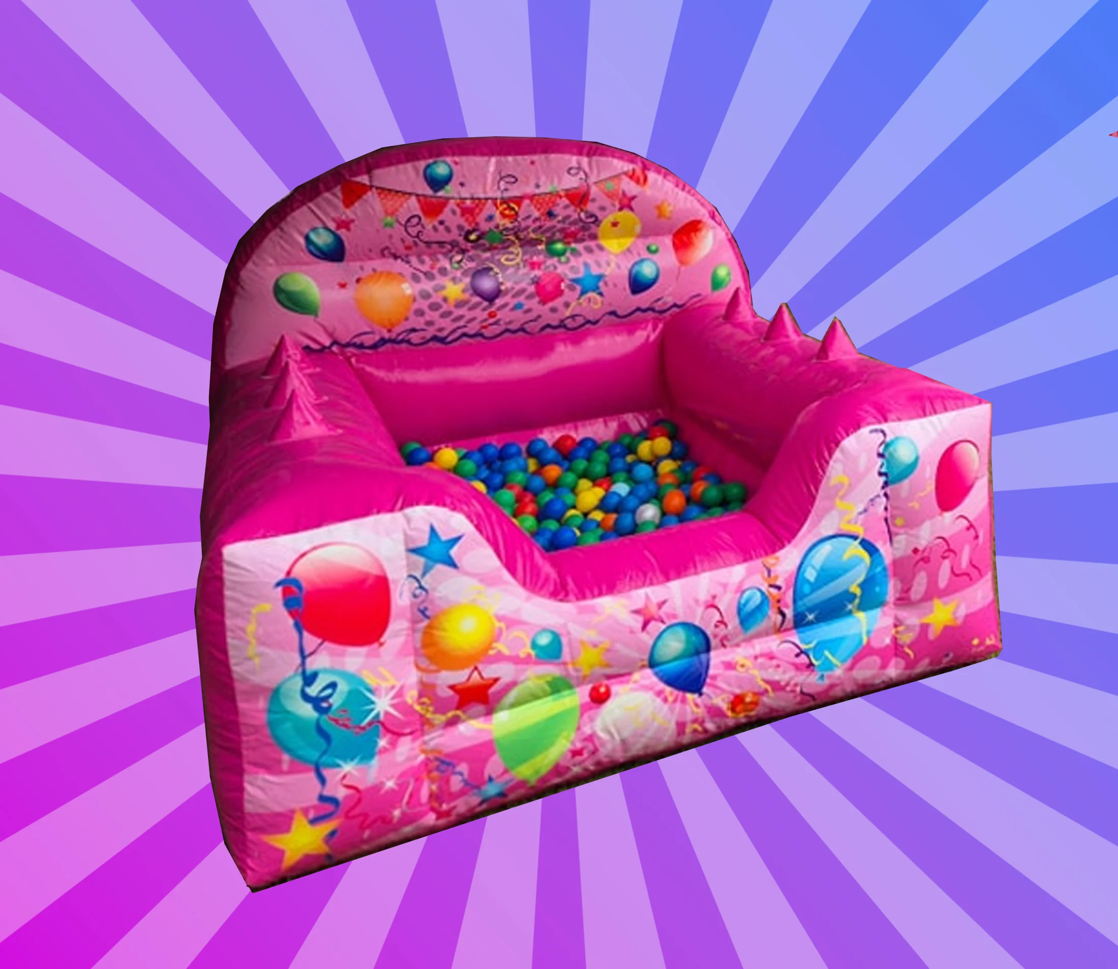 Pink Party Time Ball Pool Hire Boston Sleaford Spalding Bouncy Castle ...