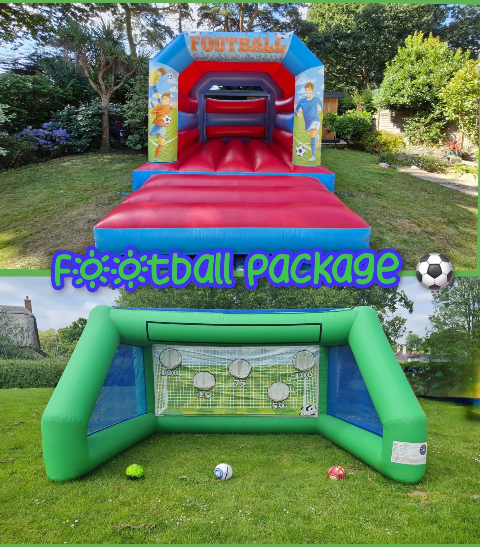 Football Bouncy Castle, Football Shootout. Football Package. Alfies ...